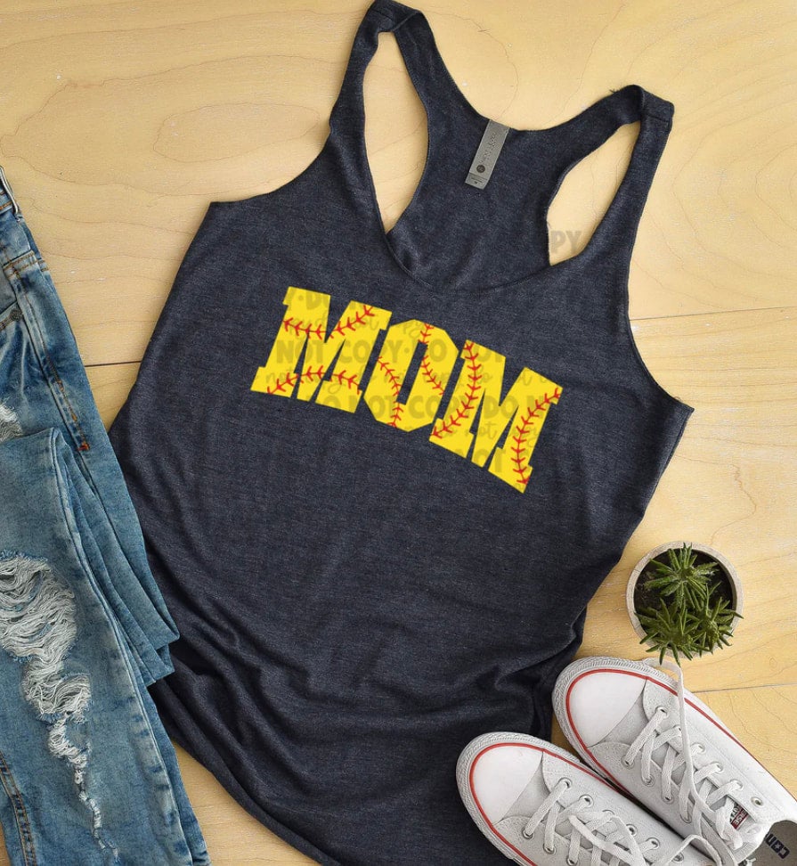 Softball MOM puff | Pak Designs